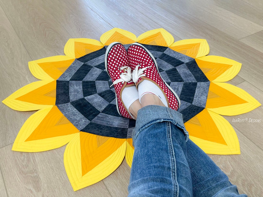 QUILTING PATTERN Sunflower Power Jelly Roll Rug - Etsy