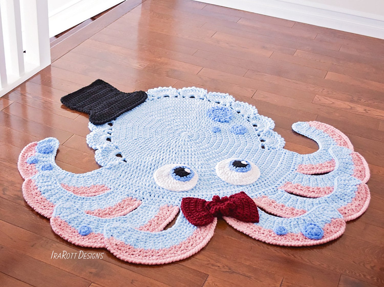 CROCHET PATTERN Inky the Octopus Animal Rug - Etsy