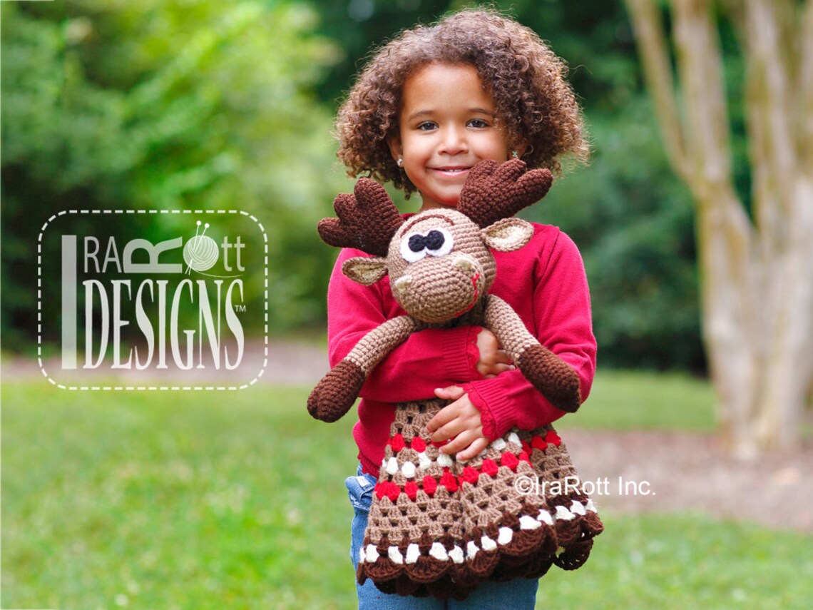 CROCHET PATTERN Eh Moose Lovey Security Blanket - Etsy