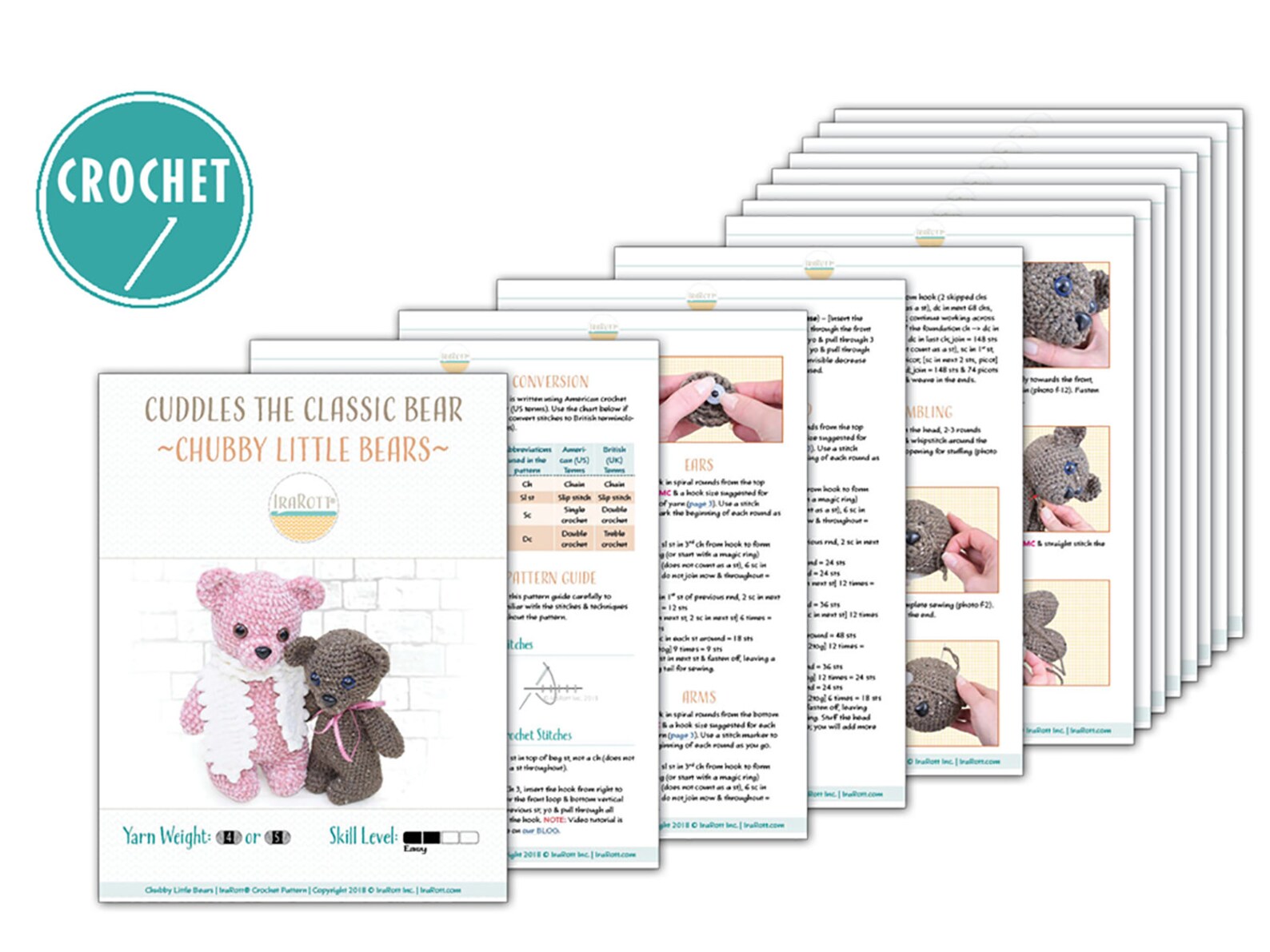 CROCHET PATTERN Cuddles the Chubby Little Classic Bear Amigurumi - Etsy