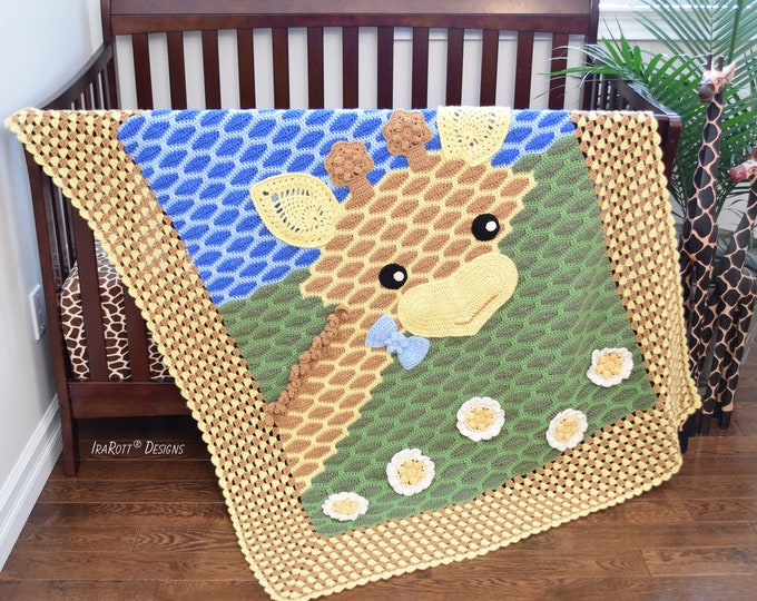 PATTERN Crochet Giraffe Baby Afghan PDF Instant Download - Etsy