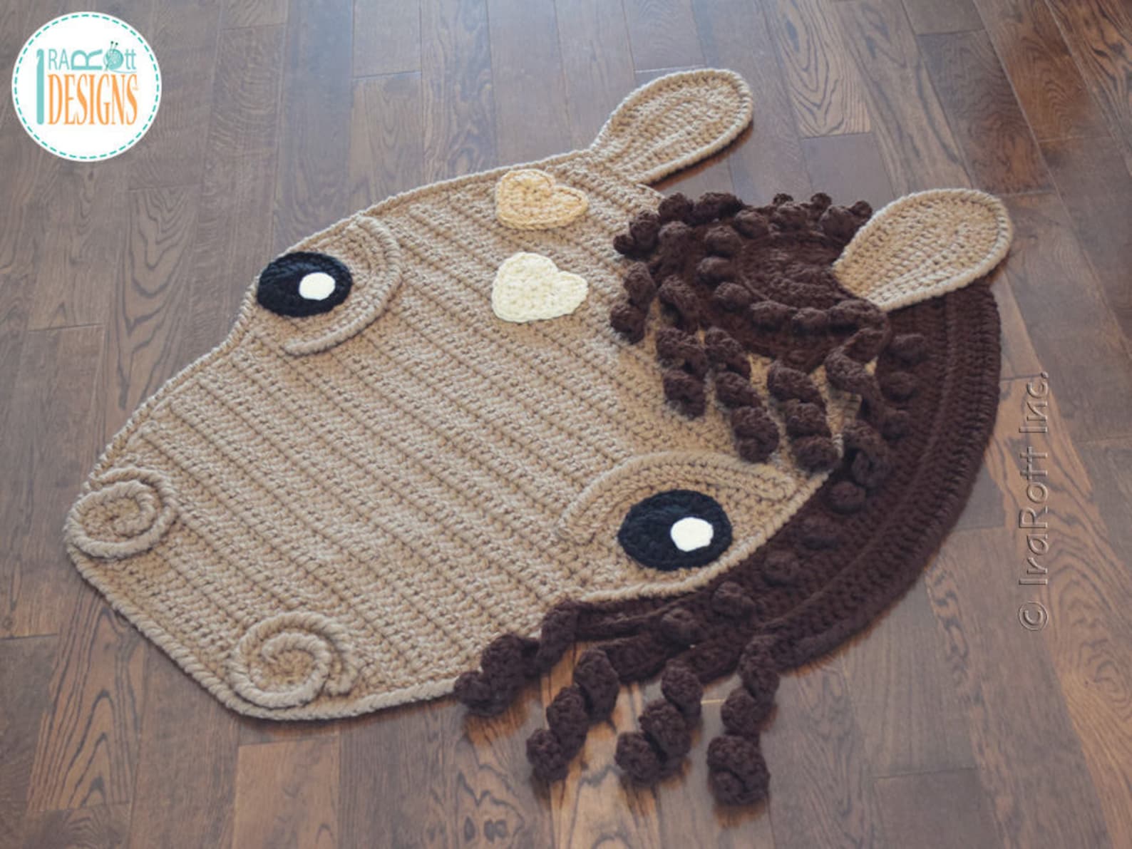 CROCHET PATTERN Horse Rug Animal Area Mat - Etsy