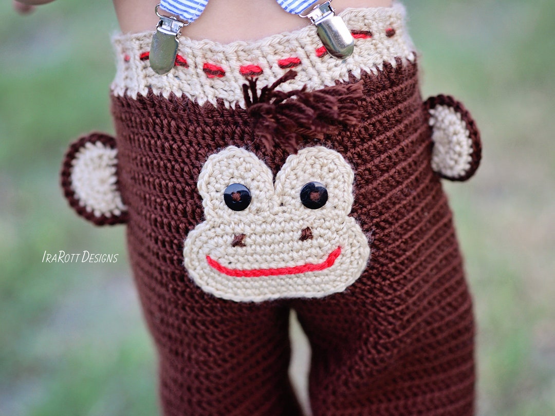 CROCHET PATTERN Silly Monkey Hat and Pants - Etsy