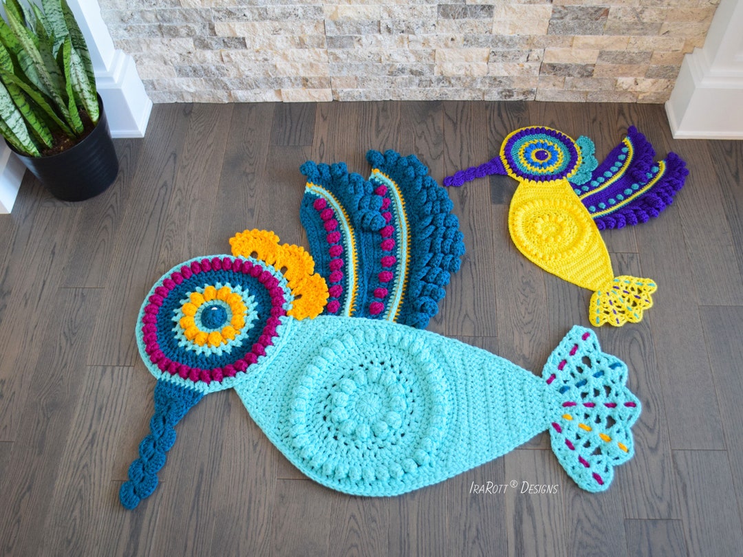 CROCHET PATTERN Colibri the Hummingbird Rug - Etsy