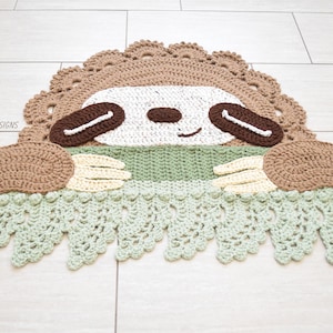 CROCHET PATTERN Sloth Animal Rug - Etsy