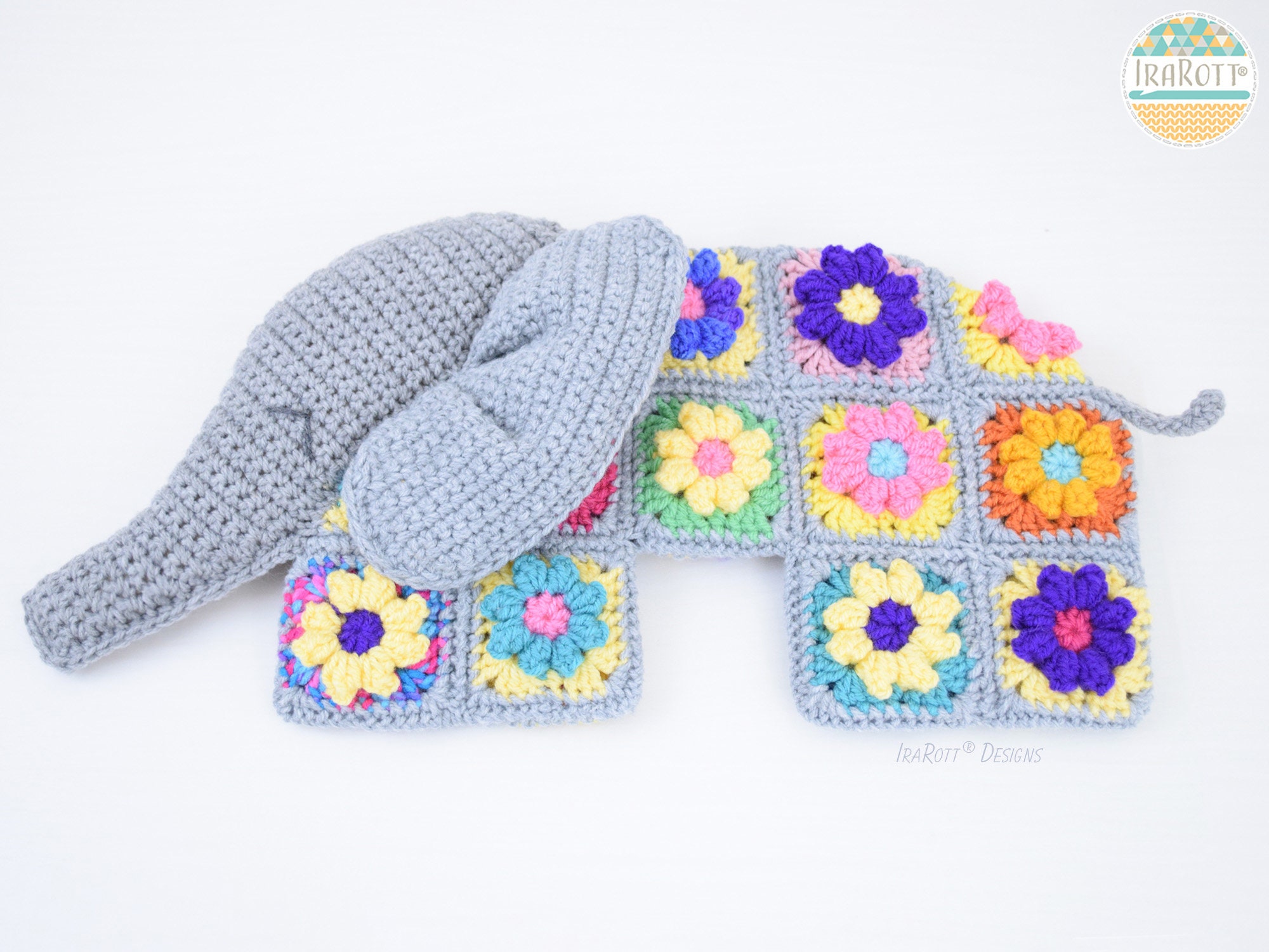 CROCHET PATTERN Jeffery the Elephant Scrappy Lovey | Etsy