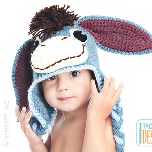 CROCHET PATTERN Funky Donkey Hat With Tail - Etsy