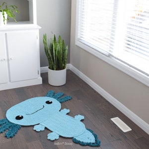 CROCHET PATTERN Lex the Axolotl Salamander Rug - Etsy