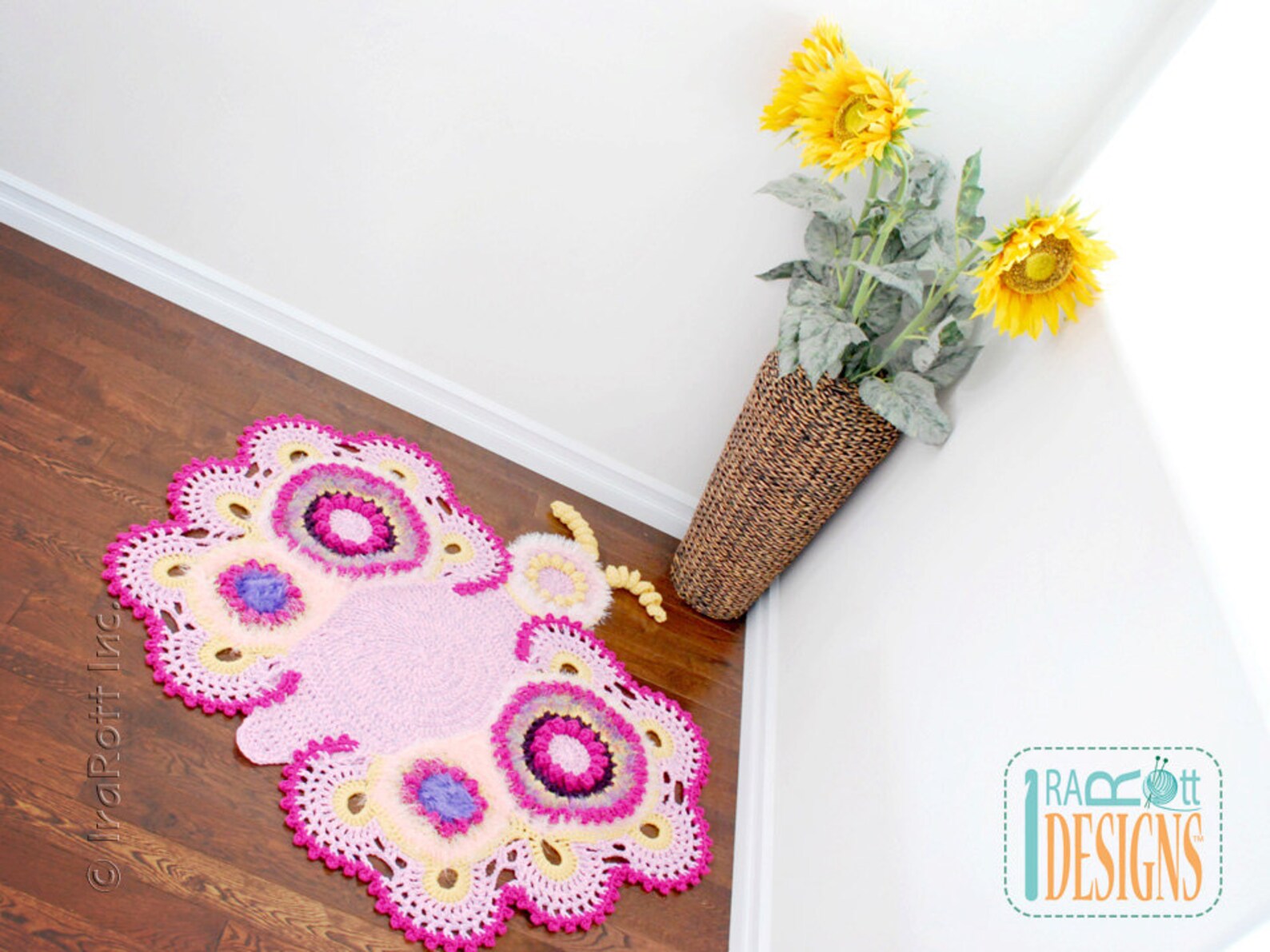 CROCHET PATTERN Butterfly Animal Rug - Etsy