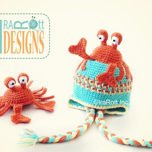 CROCHET PATTERN Cranky the Crab Hat and Amigurumi Toy - Etsy