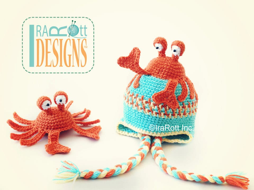 CROCHET PATTERN Cranky the Crab Hat and Amigurumi Toy - Etsy