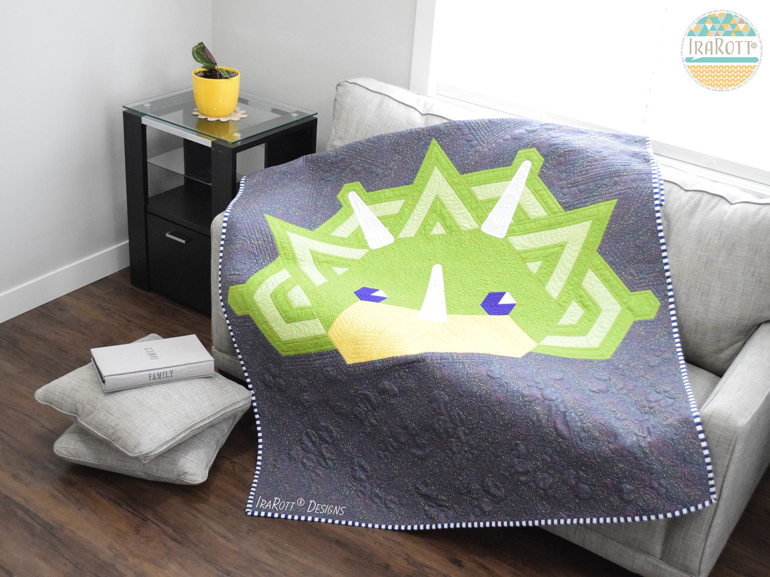 QUILTING PATTERN Tops The Triceratops Jelly Roll Rug | Etsy