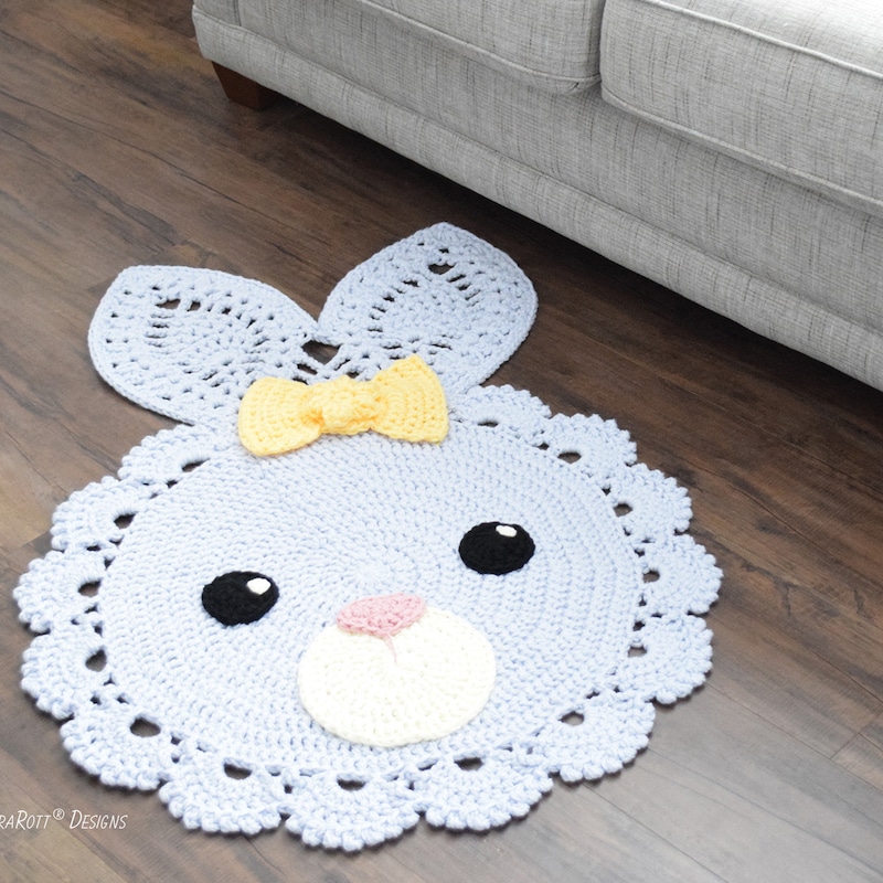 Bunny Rug - Etsy