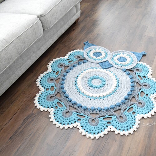 Crochet Owl Rug Pattern - Etsy