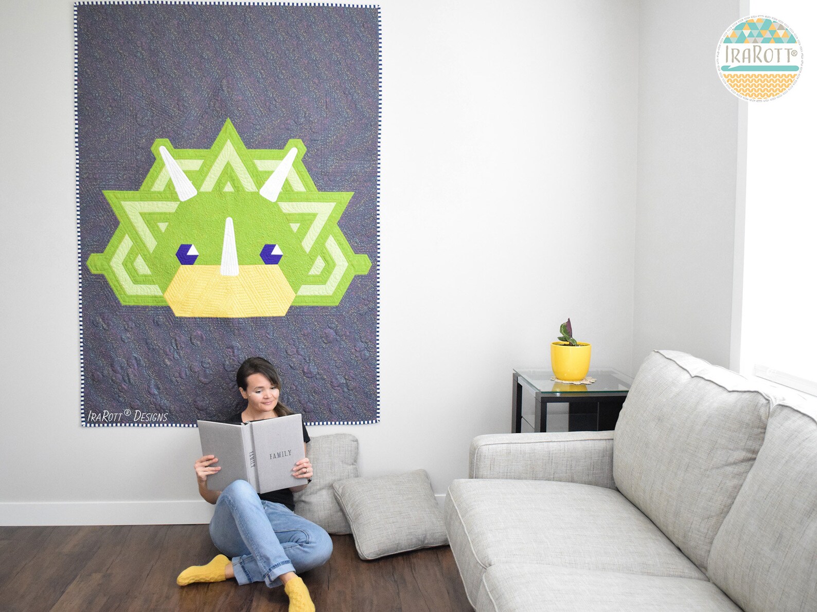 QUILTING PATTERN Tops The Triceratops Jelly Roll Rug | Etsy