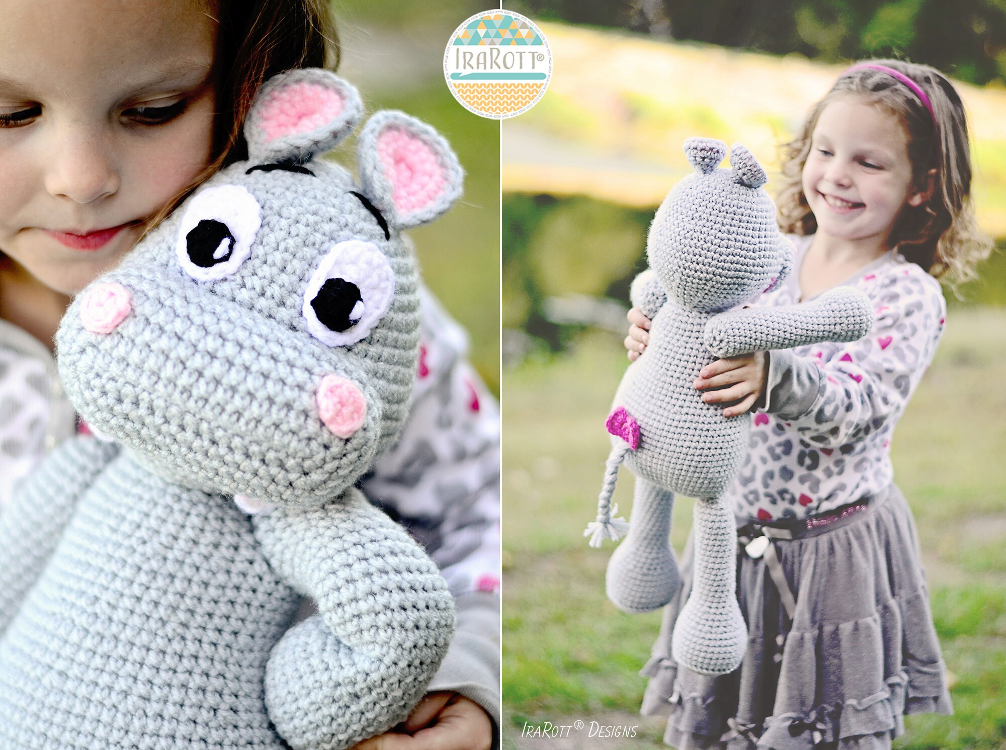 CROCHET PATTERN Happy Hippo the Hippopotamus Amigurumi - Etsy Canada