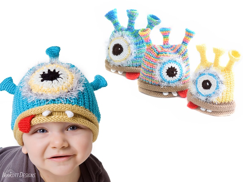 KNITTING PATTERN Plutonian Paul Alien Beanie Hat | Etsy