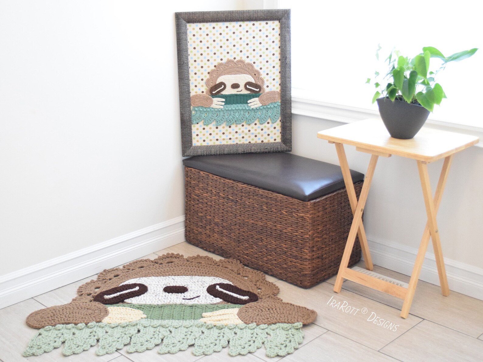CROCHET PATTERN Sloth Animal Rug | Etsy