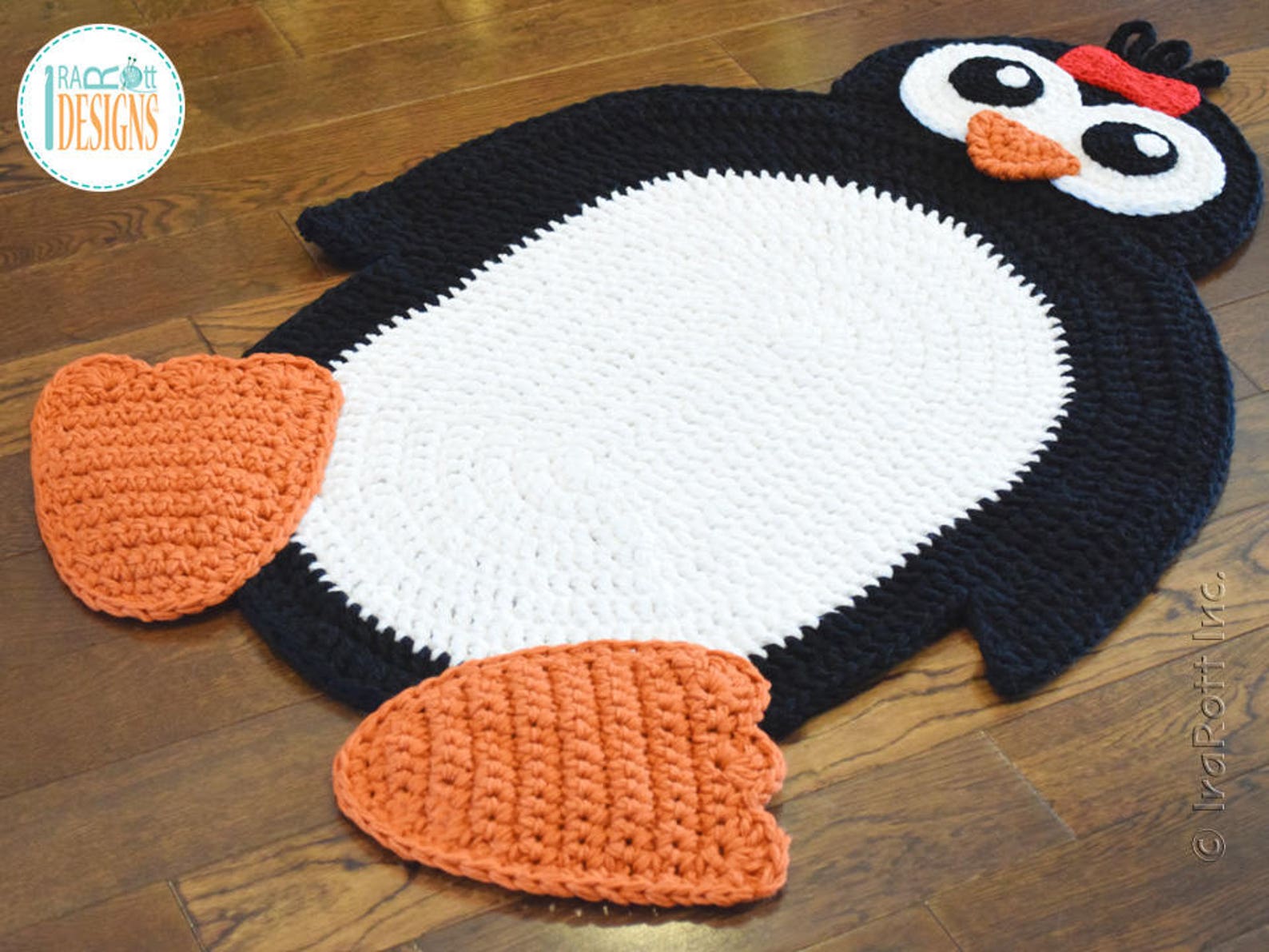 CROCHET PATTERN Penguin Animal Rug - Etsy