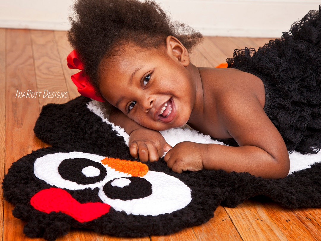CROCHET PATTERN Penguin Animal Rug - Etsy