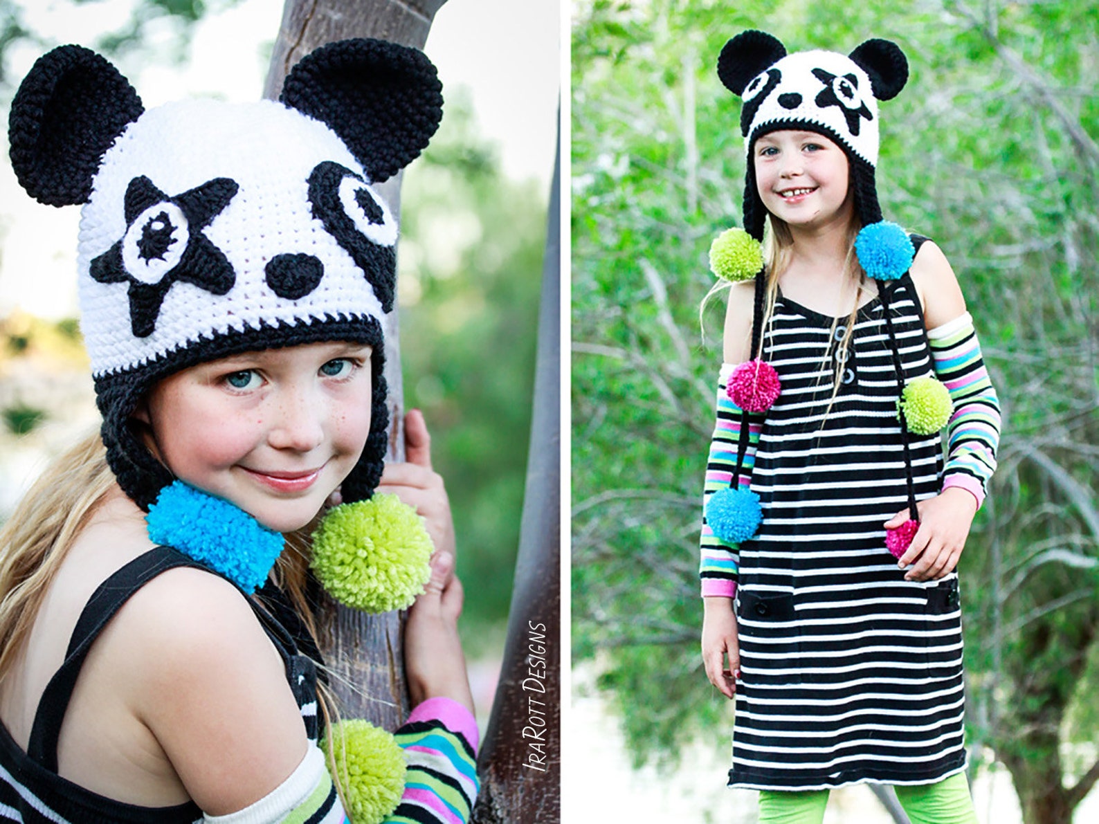CROCHET PATTERN Amanda the Rock-n-roll Panda and Bamboo the - Etsy