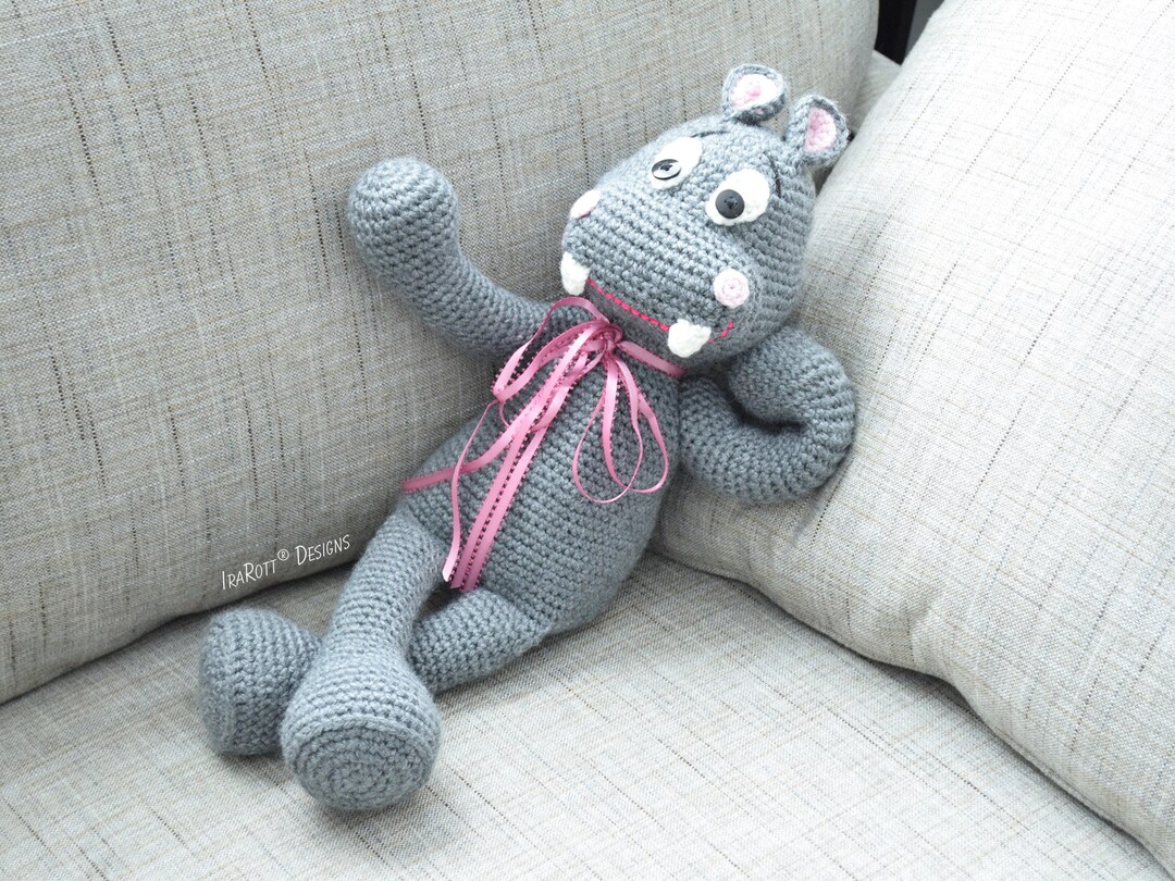 CROCHET PATTERN Happy Hippo the Hippopotamus Amigurumi - Etsy