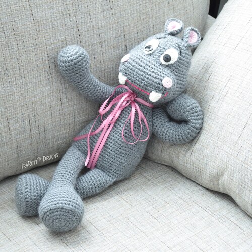 CROCHET PATTERN Happy Hippo the Hippopotamus Animal Hat - Etsy