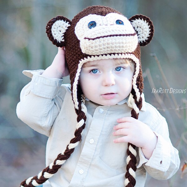 Monkey Hat Pattern - Etsy