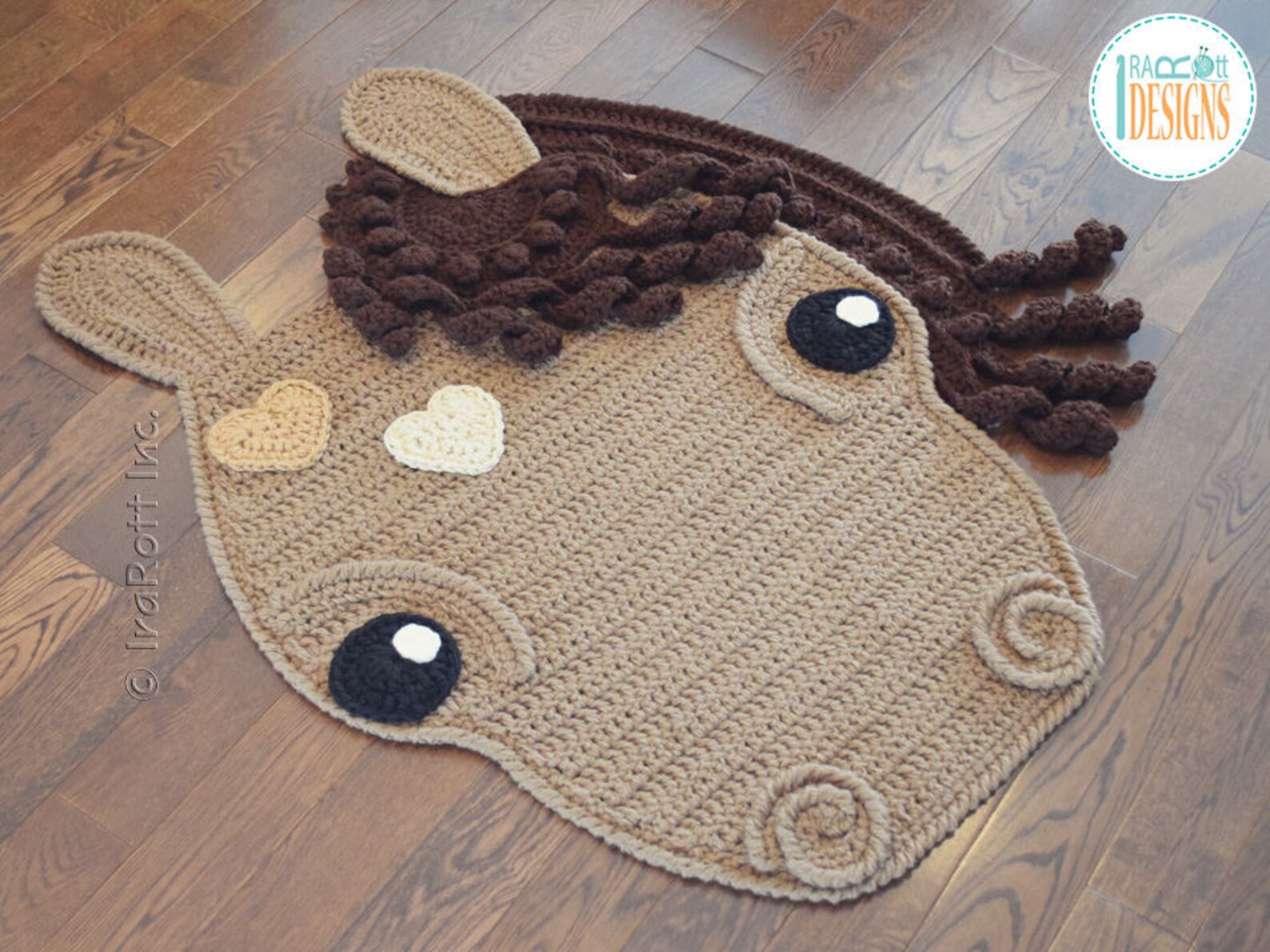 CROCHET PATTERN Horse Rug Animal Area Mat - Etsy