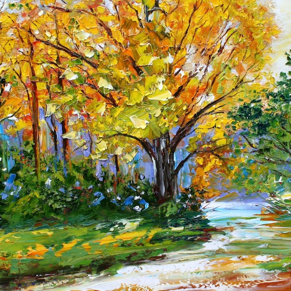 Fall Tree Painting - Etsy