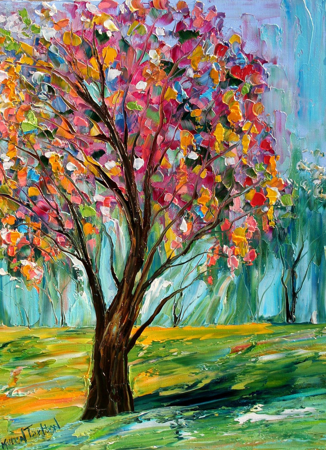 Oil Paintings Of Trees In Spring