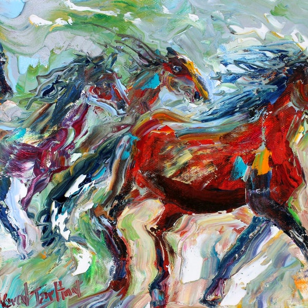 Wild Mustangs - Etsy
