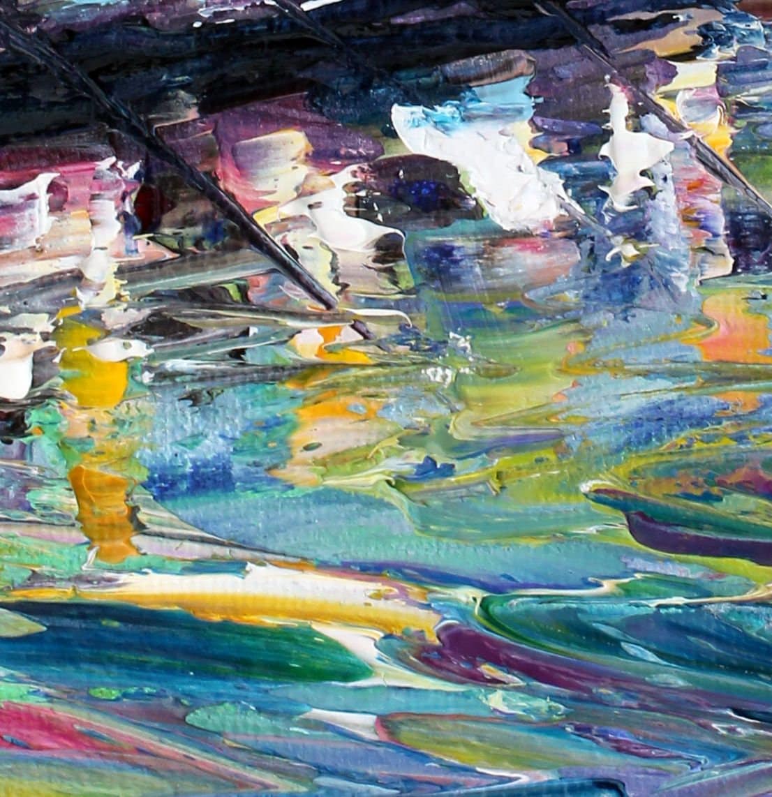 Rowing painting, Crew Team art, original oil, on canvas palette knife ...