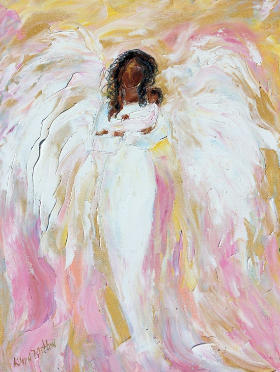 Angel Holding Baby Art