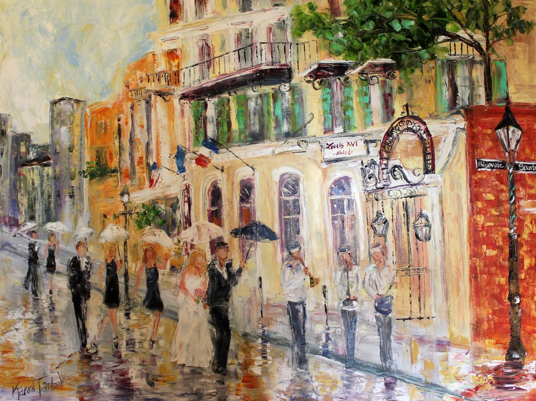 New Orleans Wedding Print: NOLA Jazz Band, Karen Tarlton Art - Etsy