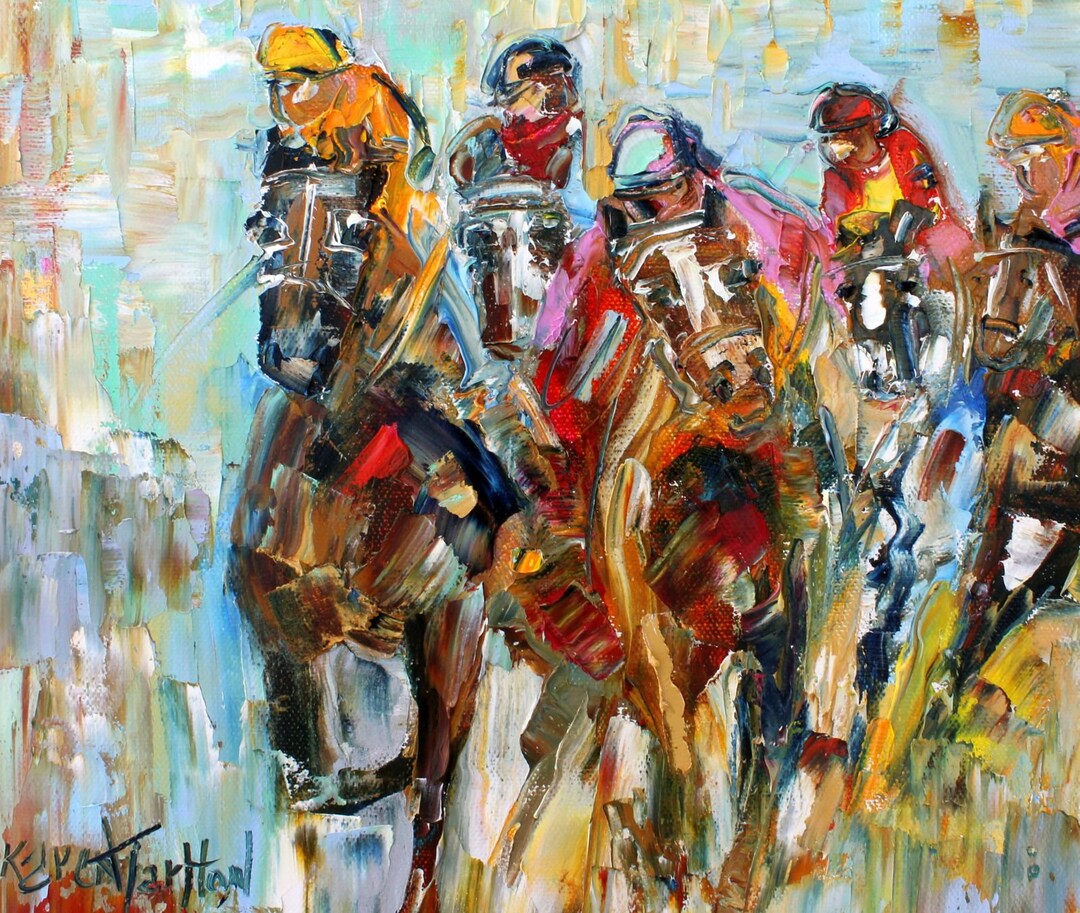 Kentucky Derby Print: Churchill Downs Horse Race Art - Etsy