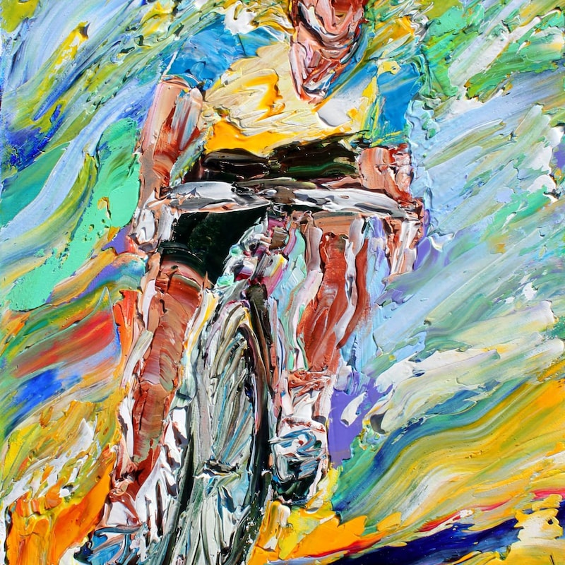 Abstract Bicycle Art - Etsy