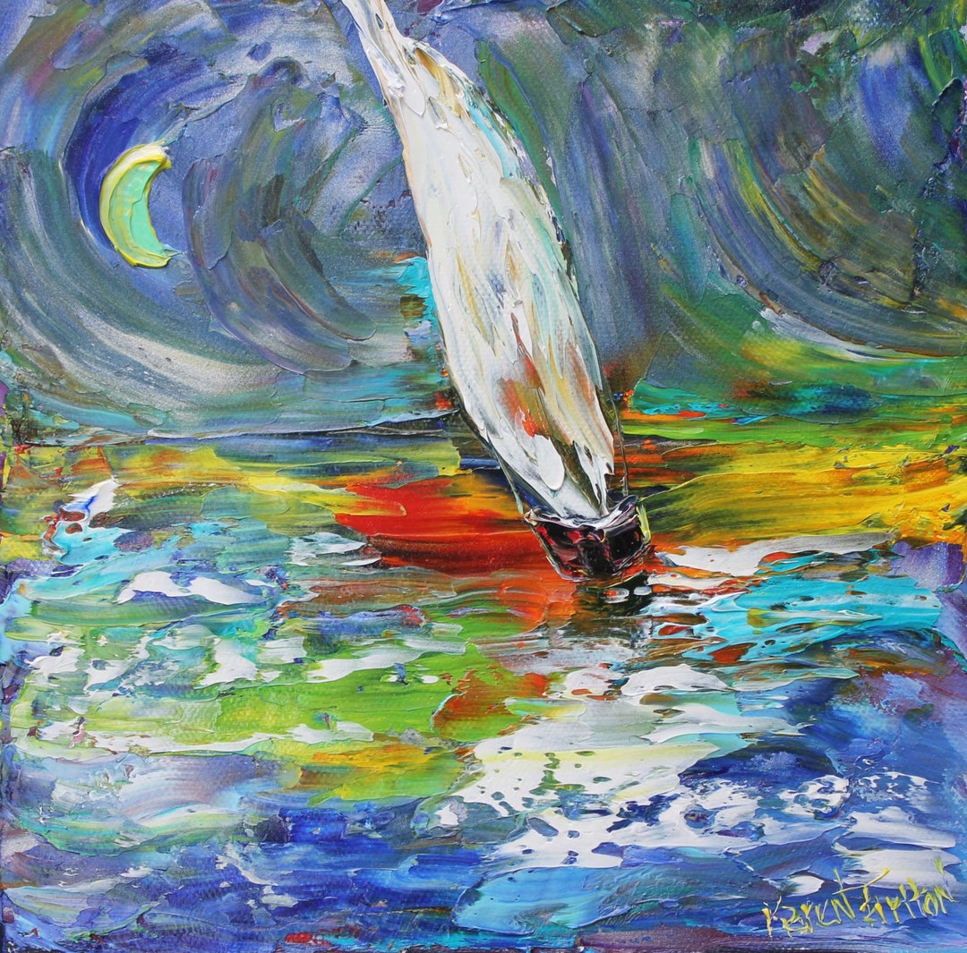 Sailing Print, Boat Print, Nautical Art, Print on Canvas Made From ...