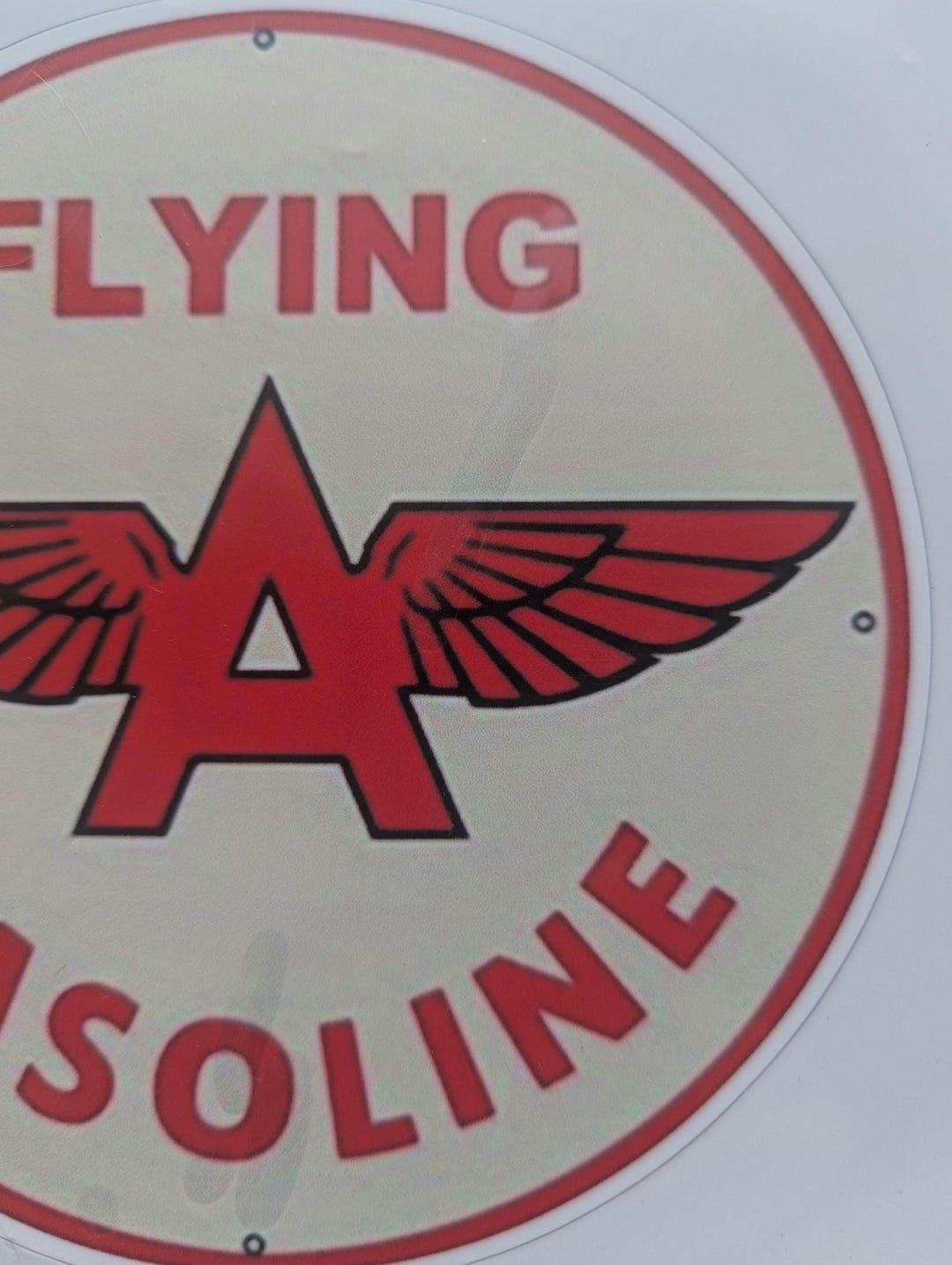 Flying A Vintage Style Plastic Sticker Decal Self Adhesive Car Trailer ...