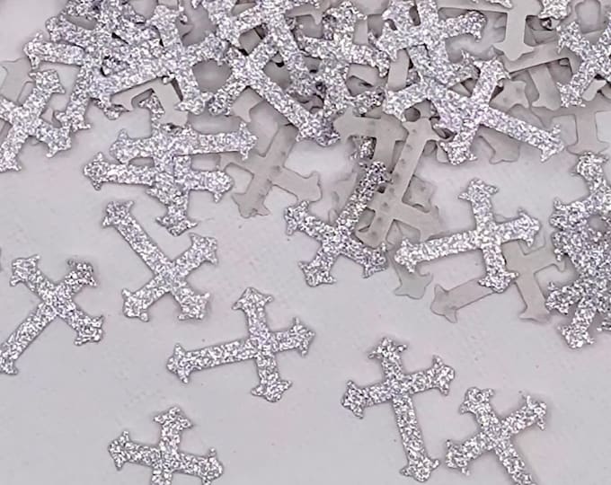 180 Cross Die Cuts, Communion, Baptism, Confetti, Scrapbooking, Junk ...