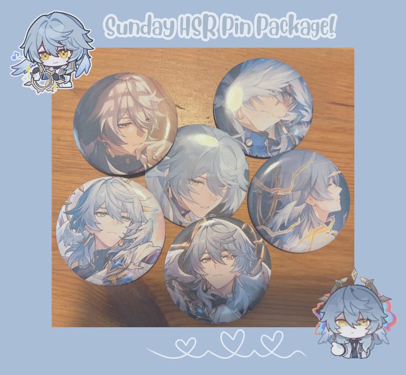 Sunday HSR Pin Package! - Etsy