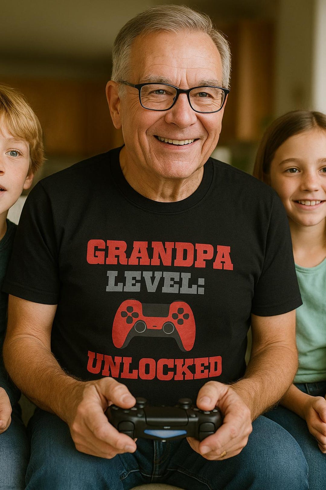 Grandpa Level: Unlocked T-shirt – Funny Gamer Grandpa Gift - Etsy