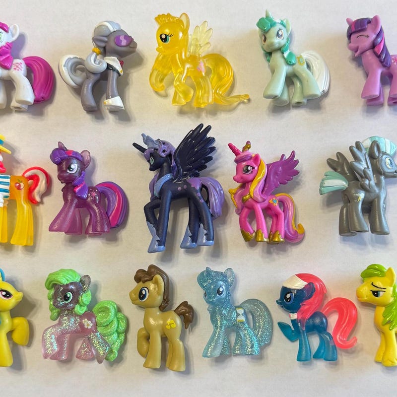 Glitter Pony Figures Mlp - Etsy