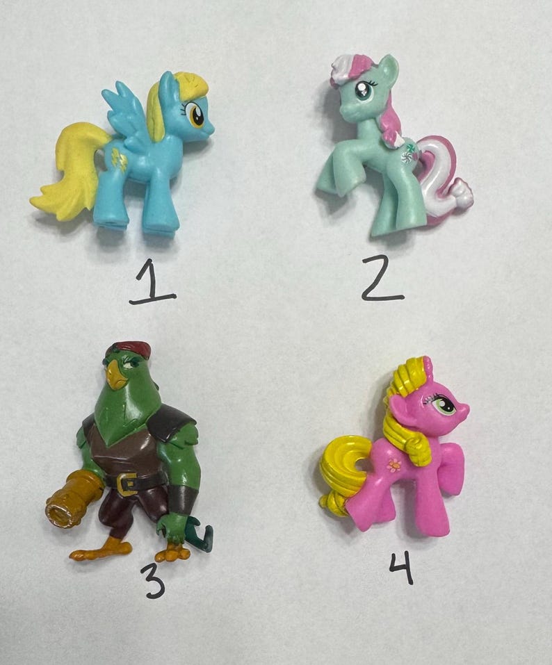 My Little Pony Blind Bag Toys. Assorted Ponies. Mini Figures and Cake ...