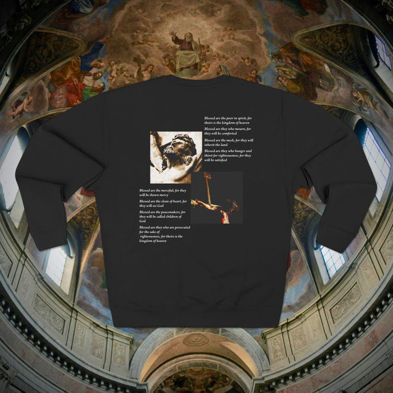 The Beatitudes - Christian Streetwear Unisex Crewneck Sweatshirt, Jesus ...