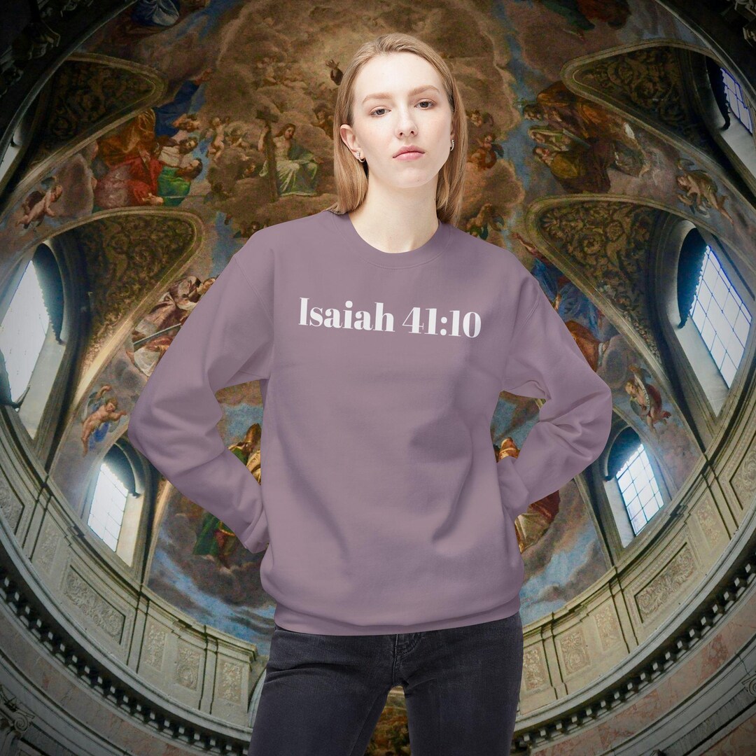 Isaiah 41:10 BIBLE Verse Clothing - Unisex Midweight Softstyle Fleece ...