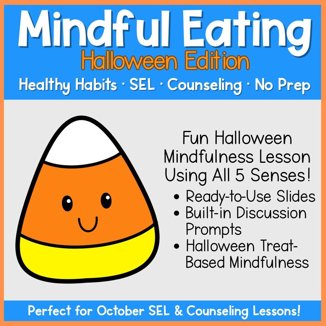 Halloween Mindful Eating Lesson | 5 Senses Mindfulness SEL Activity ...