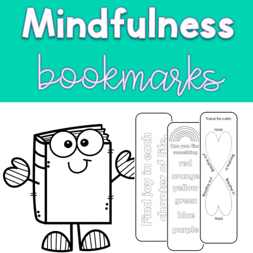 Mindfulness, Mental Health, and Self Care Bookmarks - Great for ...