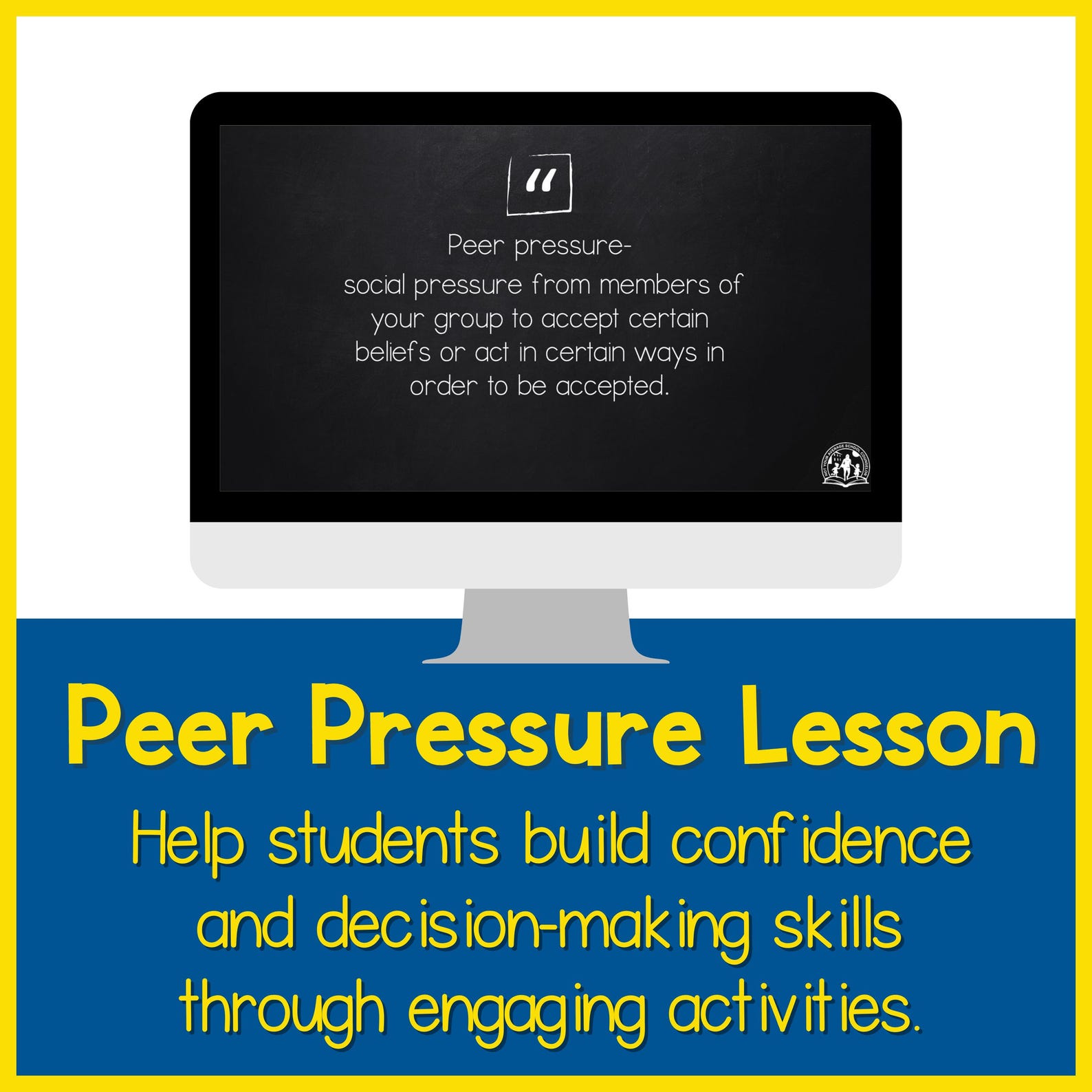 Peer Pressure Lesson With Scenario Cards and Worksheet | Middle & High ...