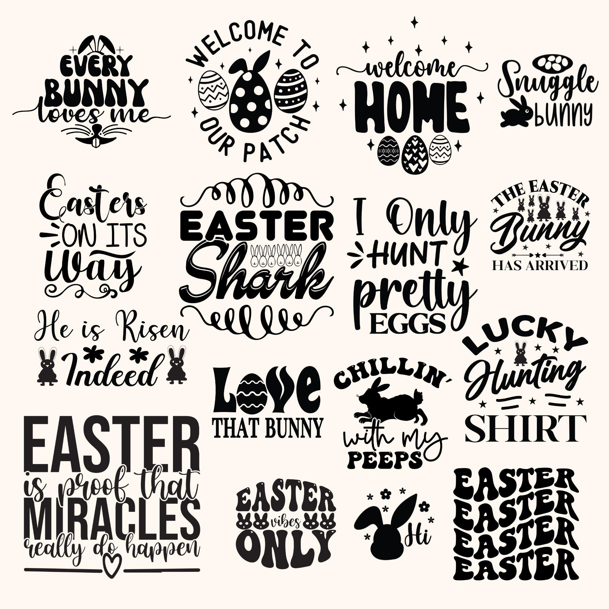 100 Easter Trending Quotes Svg| Easter Sayings Bundle| Easter ...
